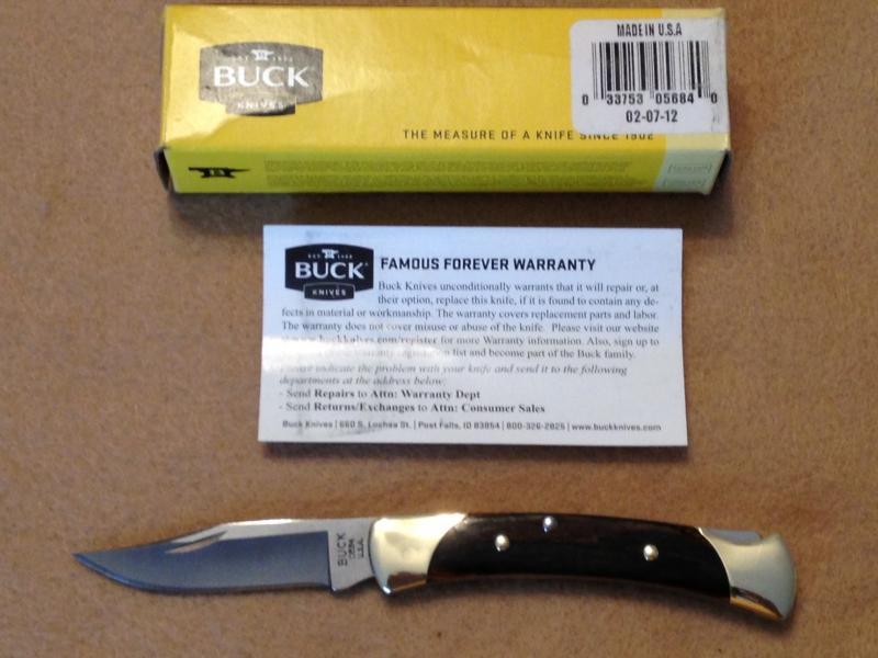 Buck - 55 Lockback - Macassar Dymondwood Handles