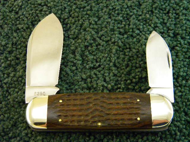 Case XX USA 4 Dot (1976) Wood 6250 Elephant Toe w/Elephant Etch - Mint