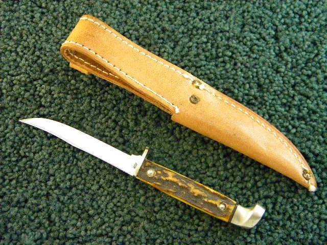 Case XX USA 1965-69 Stag M5F Sheath Knife - Mint