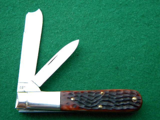 Case XX USA 9 Dot (1971) Bone 6205 R One Arm Razor Knife - Mint