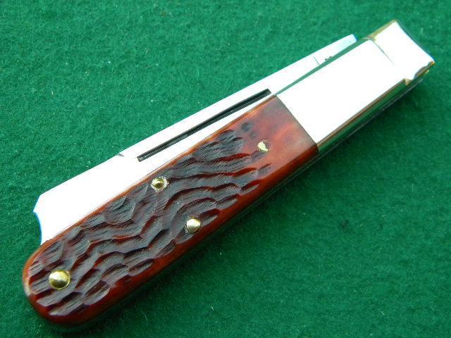 Case XX USA 9 Dot (1971) Bone 6205 R One Arm Razor Knife - Mint
