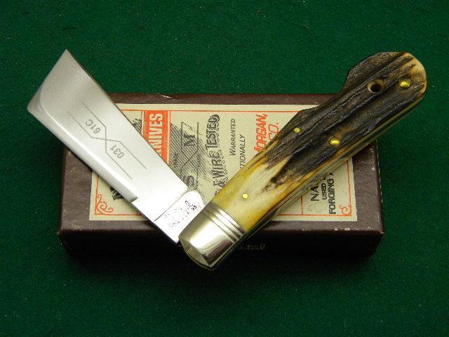 Schatt & Morgan Titusville PA. 1995 Stag 03161C Cotton Sampler Knife - NIB