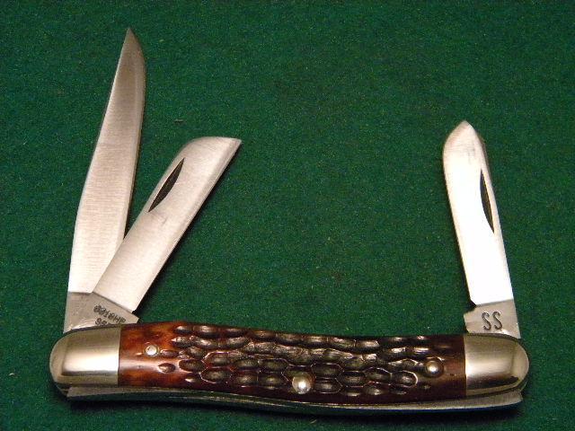 Case XX USA 1965-69 Bone First Model Stainless 6318 HP SSP Stockman Knife