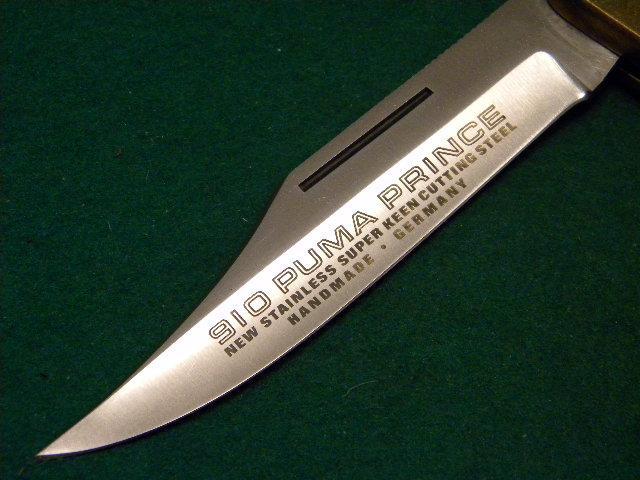 Puma Germany Stainless Stag 910 Prinz / Prince Lockback Knife c.1982 - NIB