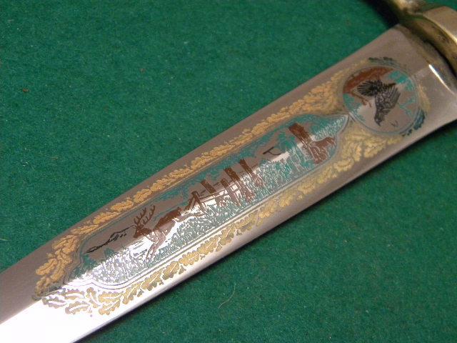 Linder Messer Solingen Germany Rostfrei Rehwappen Stag Dagger with ...