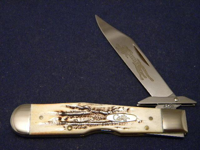 Case XX SS USA 2002 Bone/Stag 6.5111 1/2 Cheetah Knife - NIB