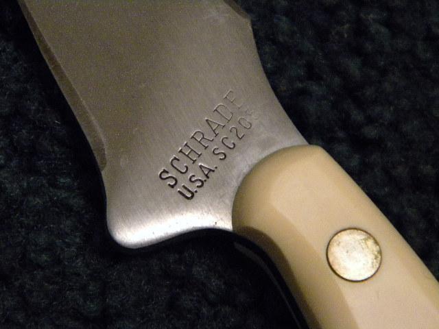 Schrade USA SC205 Scrimshaw Sharpfinger Sheath Knife - NIB