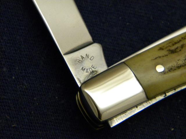 Custom Stag Slip Joint Folding 2 Blade Stockman Knife by A.M. Mayhall ...