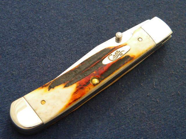 Case XX USA 2009 Red Stag R5154L SS Trapperlock Knife