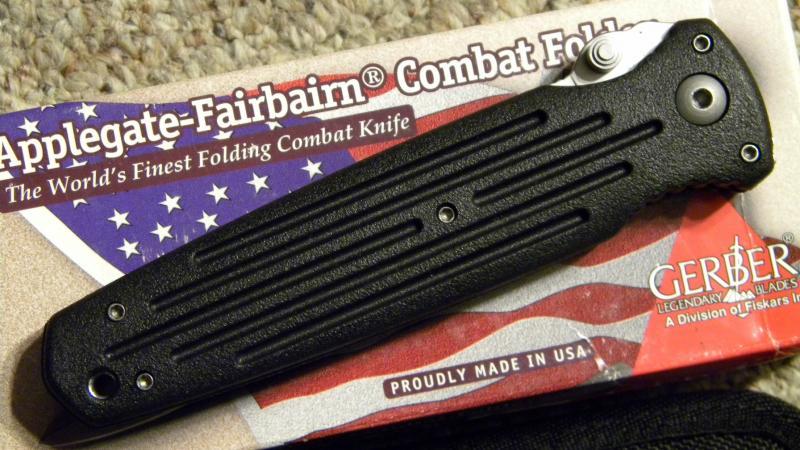 Gerber USA Model 05790 Applegate Fairbairn Combat Folding Knife and ...