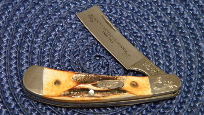 Case XX USA Stag 511098 SS "Case XX Tested Centennial 1889-1989" Razor ...