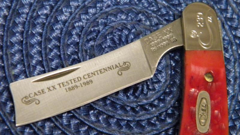 Case XX USA Red Bone R611098 SS "Case XX Tested Centennial 1889-1989 ...