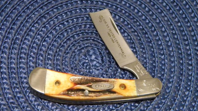 Case XX SS USA 1889-1989 Stag 511098 Case XX Tested Centennial Razor Knife