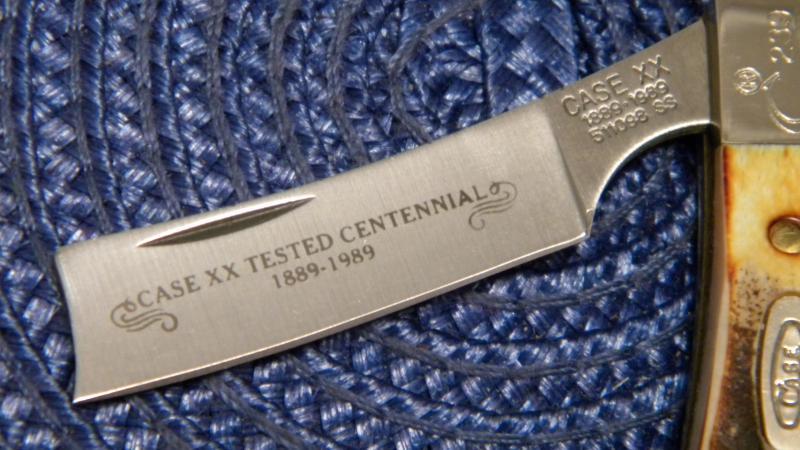 Case XX SS USA 1889-1989 Stag 511098 Case XX Tested Centennial Razor Knife