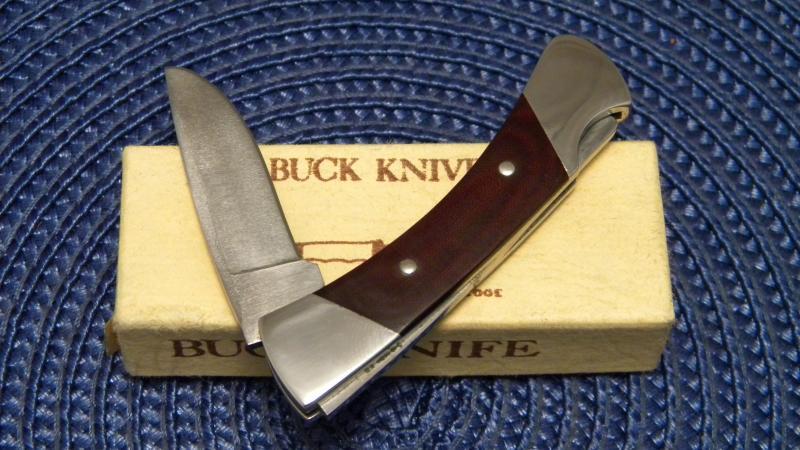 Buck USA Model # 505 Burgandy Micarta Knight Lockback Knife c.Pre-1986 ...