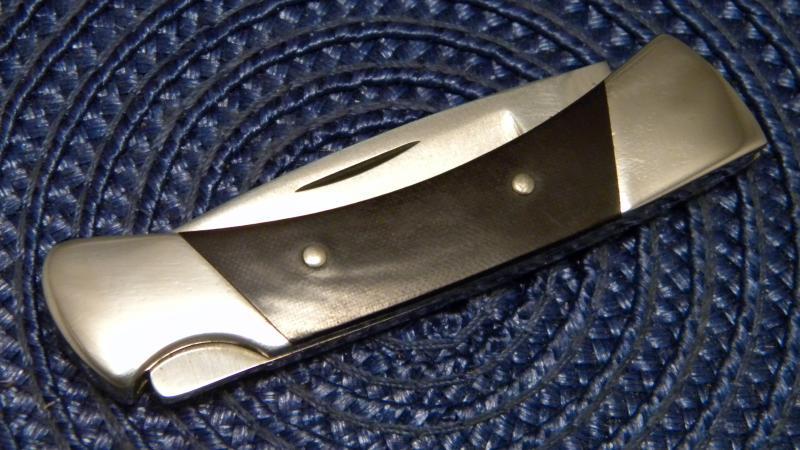 Buck USA Model # 505 Burgandy Micarta Knight Lockback Knife c.Pre-1986 ...