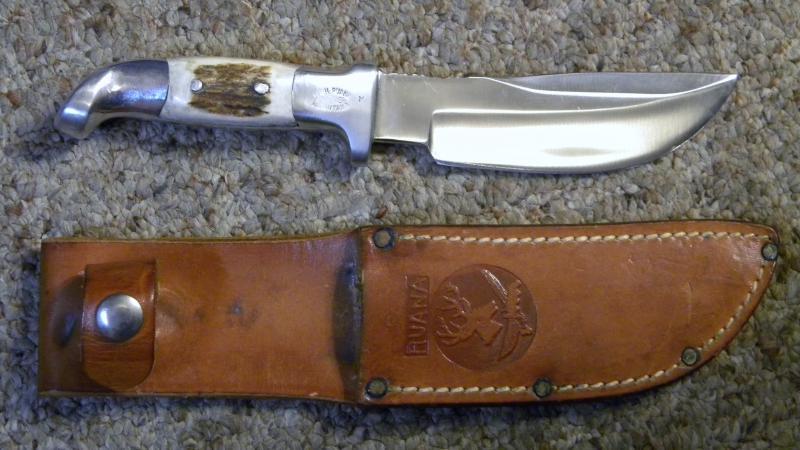 R. H. Ruana Bonner Montana "M" Stag Model 14B "Signed" Fixed Blade ...