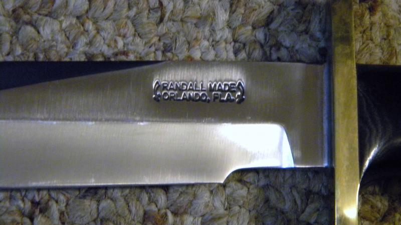 Randall Model 15 "Airman" Micarta Fixed Blade Sheath Knife