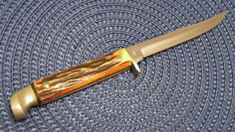 Case XX USA 1965-69 Stag M5F Fixed Blade Sheath Knife