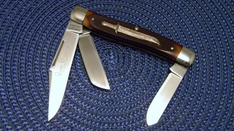 Schrade Walden Cut. JB1 USA Jim Bowie Commemorative Stockman Knife - NIB