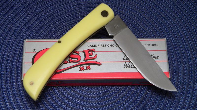 Case XX SS USA 1 Dot (1989) Yellow 3138 Sod Buster Knife - NIB