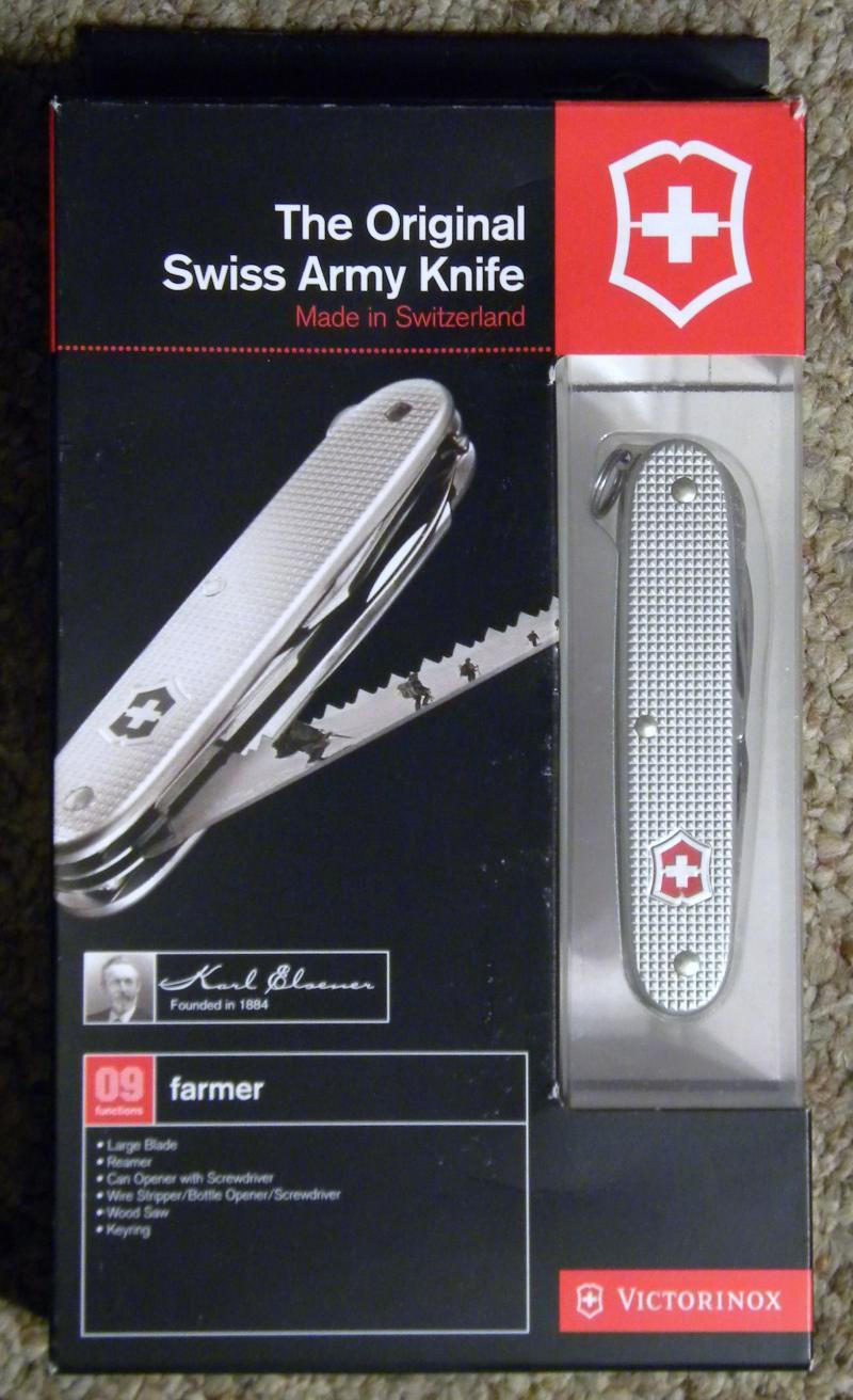 Victorinox Switzerland Stainless Rostfrei Silver Alox "Farmer" Swiss ...