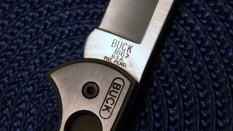 Buck 186 USA PAT. PEND. Titanium Lockback Knife c.1987