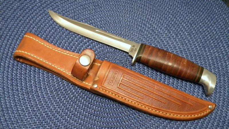 Case XX USA 1965-69 Stacked Leather 316-5" Tested XX Razor Edge Fixed ...