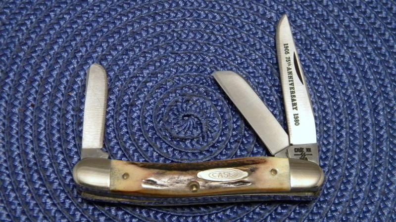 Case XX SS USA 5318 HP SSP 10 Dot (1980) 75th Anniversary Stag Stockman ...