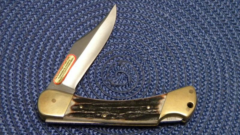 Puma Germany Stainless Stag 905 Duke Folding Lockback Knife c.1974