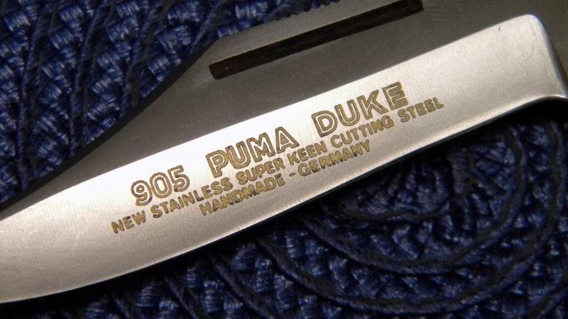 Puma Germany Stainless Stag 905 Duke Folding Lockback Knife c.1974