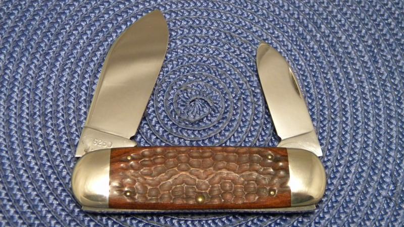 Case XX USA 1965-69 Laminated Wood 6250 Elephant Toe Knife