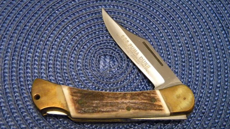 Puma Germany Stainless Stag 905 Duke Folding Lockback Knife c.1978 in Box