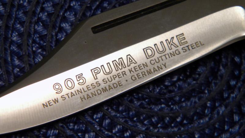 Puma Germany Stainless Stag 905 Duke Folding Lockback Knife c.1978 in Box