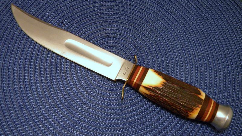 Edge Brand Solingen Germany Stag 473 Fixed Blade Sheath Knife