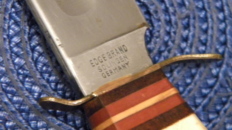 Edge Brand Solingen Germany Stag 473 Fixed Blade Sheath Knife
