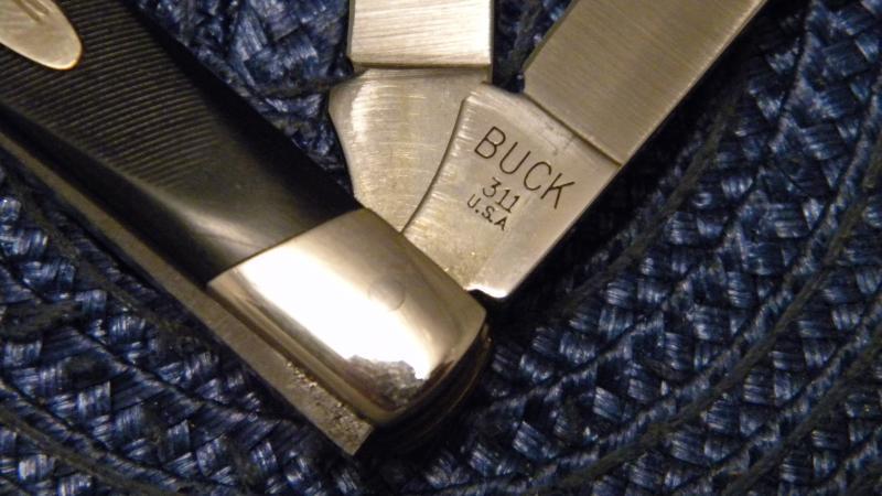 Buck 311 USA Black Delrin Slimline Trapper Knife Pre 1986 - NIB