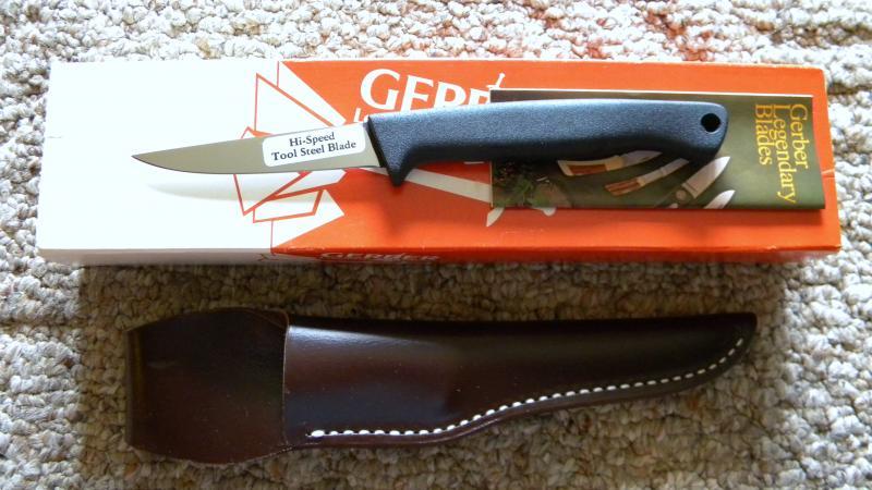 Gerber Portland ORE USA Model A-325 Armorhide Fixed Blade Sheath Knife ...