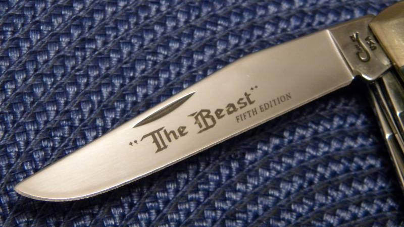 Case XX USA 3 Dot (1997) Blue Bone 6554 SS The Beast 5 Blade Trapper ...