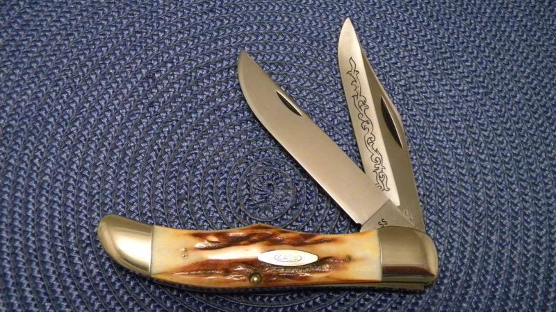 Case XX Stainless USA 3 Dot (1977) Stag 5265 SAB SSP Blue Scroll ...