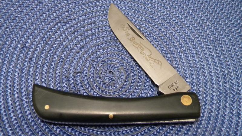 Case XX USA 9 Dot (1981) Black 2138 Sodbuster Knife