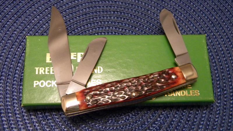 Boker Solingen Germany Tree Brand Classic Bone 7474 Stockman Knife c ...