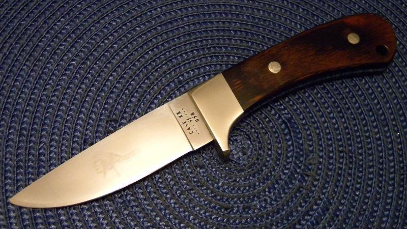 Case XX SS USA 9 Dot (1981) Wood R503 SS Arapaho Fixed Blade Sheath Knife