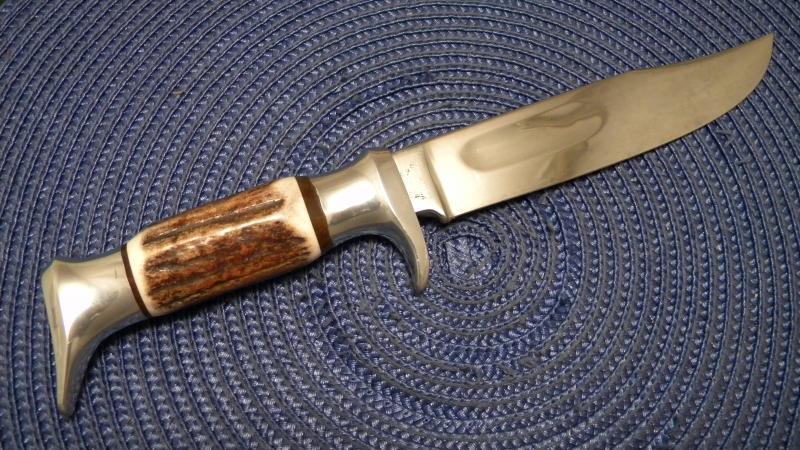 Edge Mark Solingen Germany Stag 55 Fixed Blade Sheath Knife