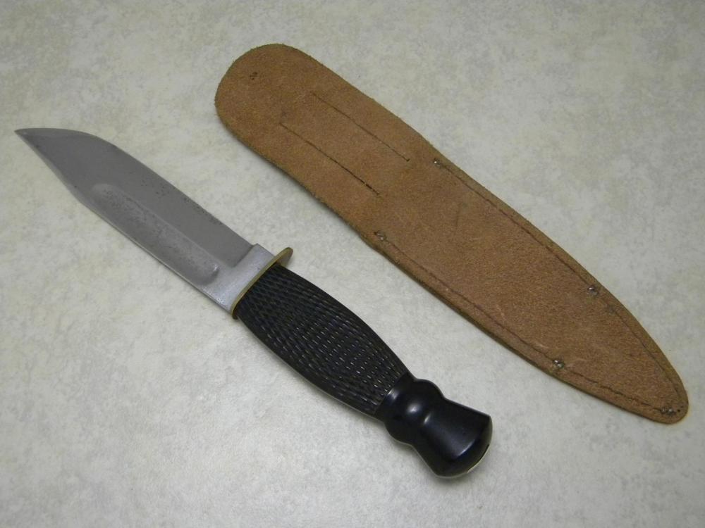 OLCUT Union Cut. Co. Olean, NY Bakelite Hunter Fixed Blade Sheath Knife ...