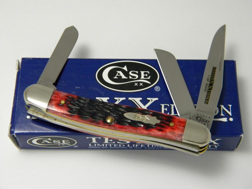 Case XX USA 2010 Crimson Bone 6318 SS Limited Edition Stockman Knife in Box