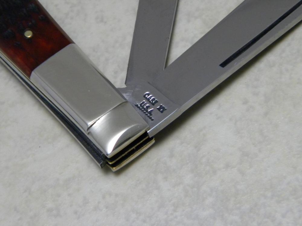 Case XX USA 9 Dot (1971) Bone 6205R One Arm Man Razor Barlow Knife