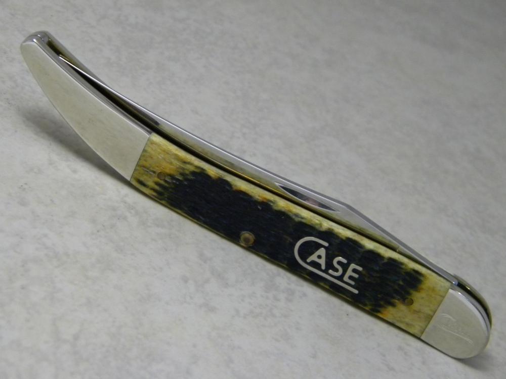 Case XX USA 2008 Dark Antique Bone Script Shield 1st Run 610098 SS ...