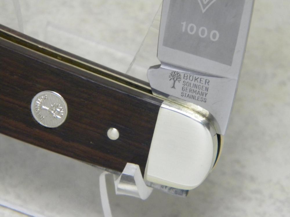 Boker Solingen Germany Stainless Tree Brand Classic Wood 1000 Lockback ...