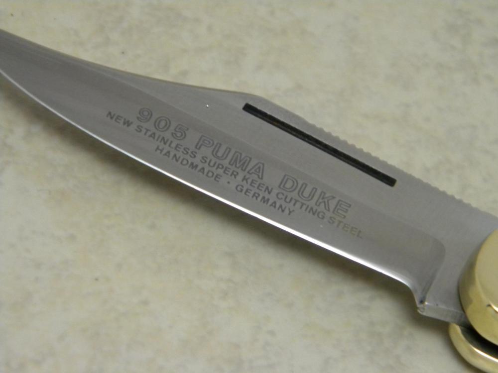 Puma Germany Stainless Stag 905 Duke Folding Lockback Knife c.1981